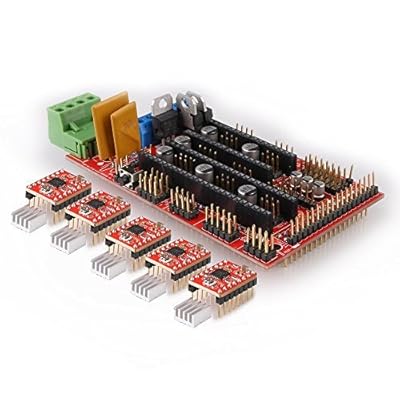 Kuman 3D Printer Kit RAMPS 1.4 Controller Board + 5pcs A4988 StepStick ...